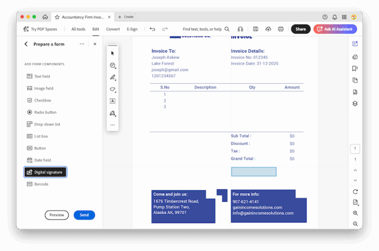 [2026] 5 Ways to Add Signature Block to PDF Easily - itselectable